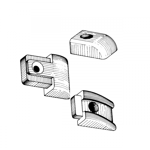 Channel End Cap ,Channel Trim End Cap Fits Over .850 Track ,Channel ...